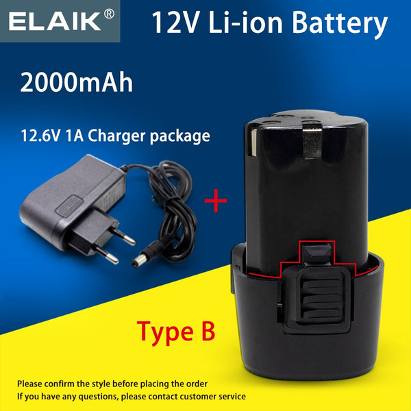 12V 2A Электрический инструмент Литиевый аккумулятор для отвертки ...