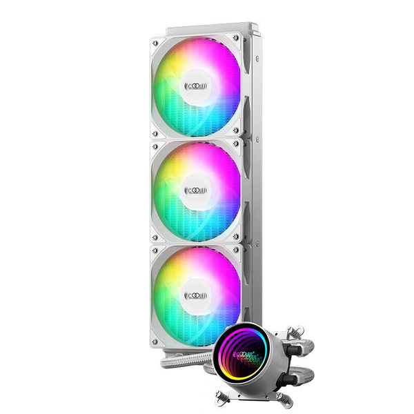 PCCOOLER 360 ARGB встроенный кулер ЦП с водяным охлаждением, белый ...