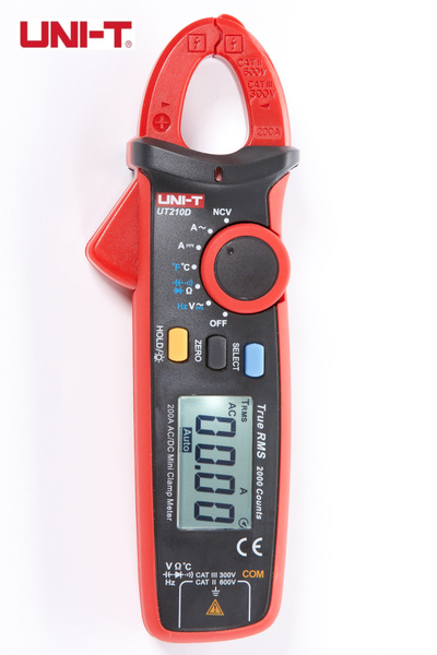 Мультиметр UT210D UNI-T оригинал клещи постоянного и переменного тока ...