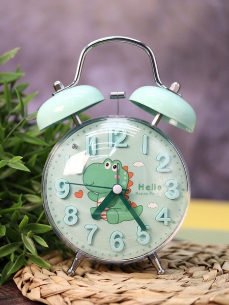 Часы-будильник Clear wake-up with animals , green crocodile - купить в ...