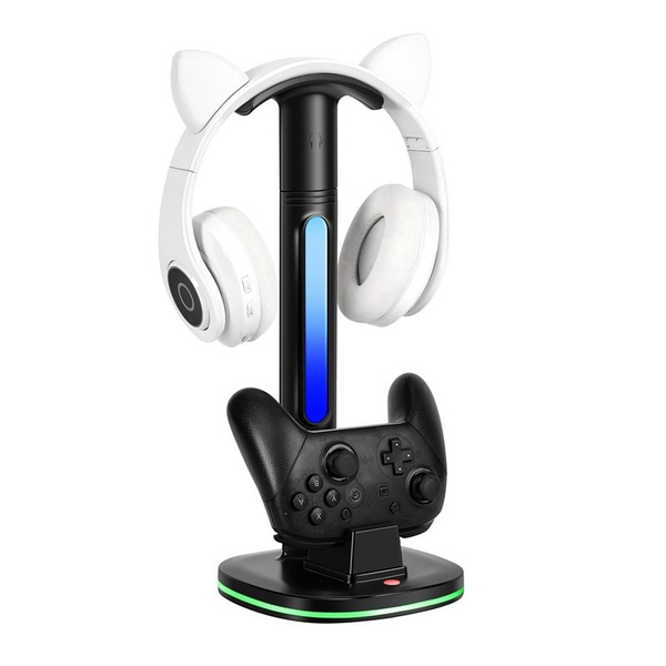 Док-станция для зарядки геймпадов PS5/Xbox/PS4/Switch Pro с RGB ...