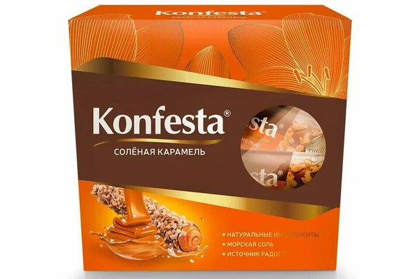 Конфеты в коробке Konfesta соленая карамель 150гр. - купить с доставкой ...