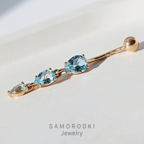 Пирсинг в пупок SAMORODKI Jewelry серебро купить на OZON по низкой цене ...