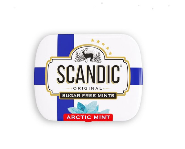 Конфеты SCANDIC без сахара со вкусом Арктическая мята 3 шт по 14 гр ...