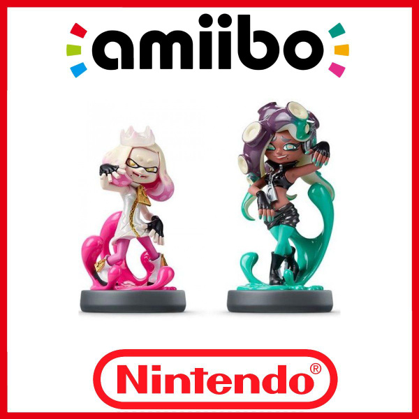 Amiibo Комплект фигурок Off the Hook Set Мариша и Жемчик Pearl and Marina Splatoon Collection ...