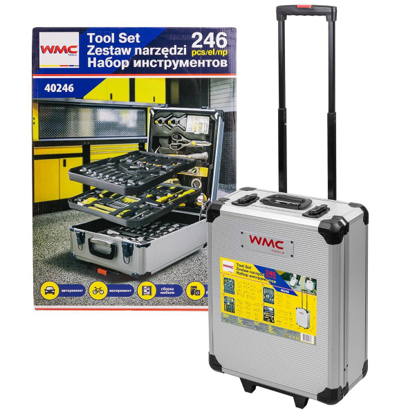 Набор инструментов в алюминиевом кейсе (246 предметов) WMC TOOLS WMC ...