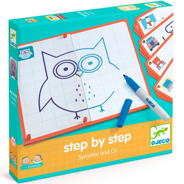 Djeco Eduludo Step by step Настольная игра Симметрия шаг за шагом ...