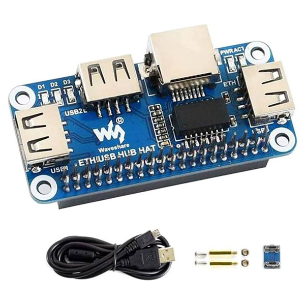 5 В RJ45 Ethernet USB HUB для RPI Raspberry Pi Zero W WH 2W 2 3B Plus ...