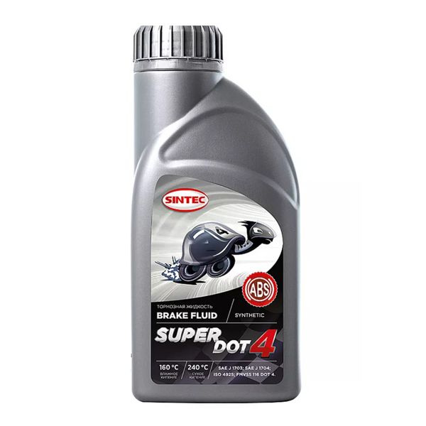 Жидкость тормозная SINTEC Тормозная жидкость Super (Dot-4) DOT 4 ...