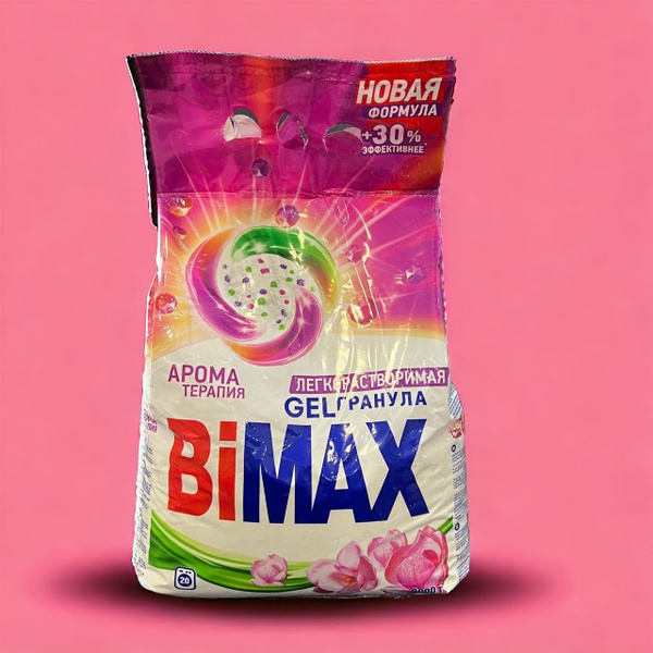 BiMAX Стиральный порошок 3000 г 30 стирок Для цветных тканей, Для спортивной одежды - купить с ...