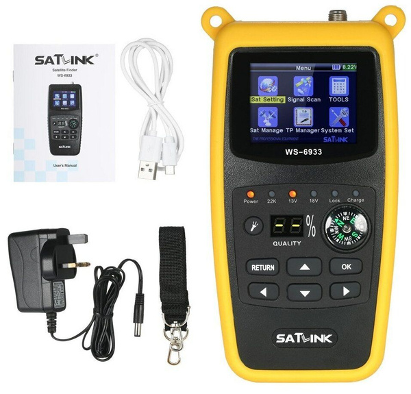 Прибор Satlink WS-6933 DVB S/S2 для настройки спутниковых антенн ...