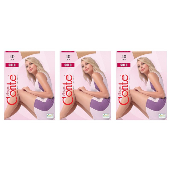 Колготки Женский Conte, размер 2 бежевый Полиамид 40 ден, рост 168-170 Беларусь Демисезон ...