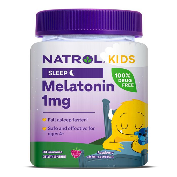 Natrol, Melatonin Kids, Детские жевательные конфеты с мелатонином, 90шт ...