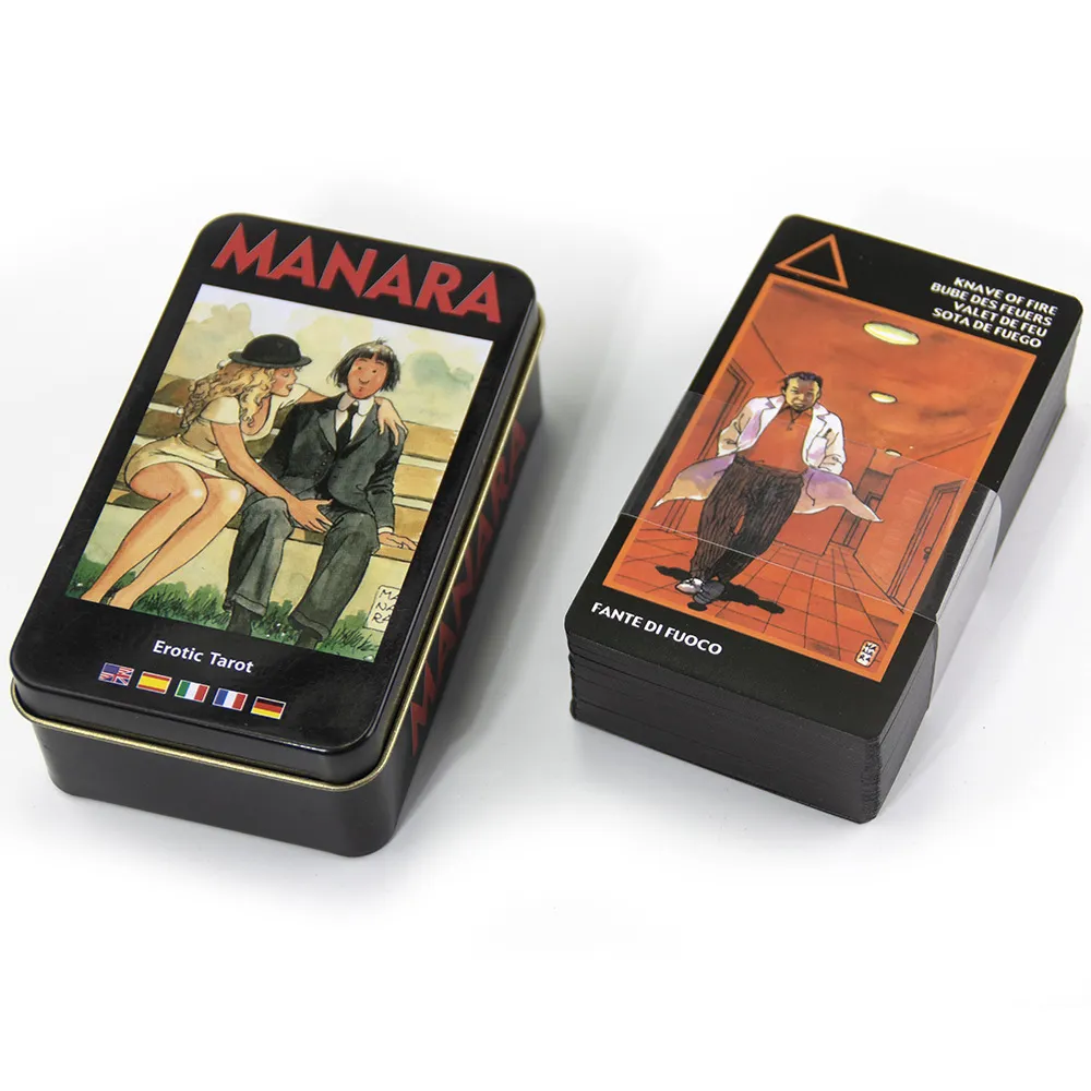 Карты таро Манара Эротическое в жестяной коробке Manara Tarot - купить ...