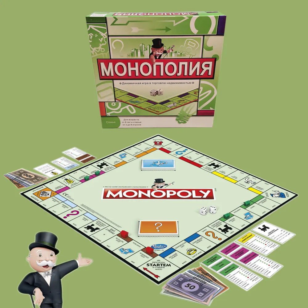 Настольная игра Монополия классическая игровое поле 50*50 см - купить с ...