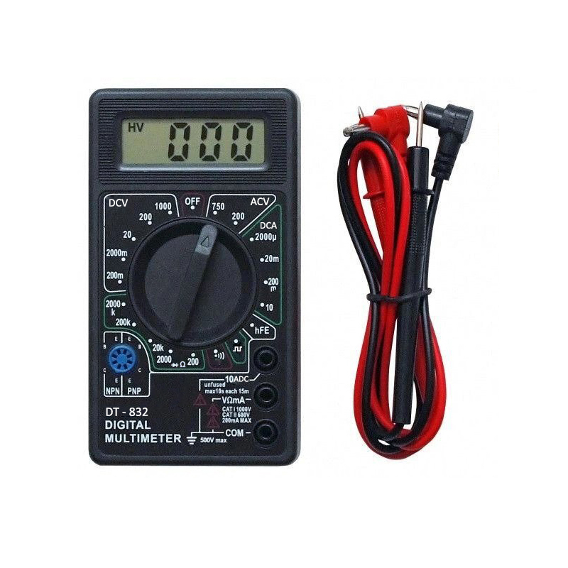 Портативный мультиметр (DT832) с функцией прозвонки цепи купить по ...