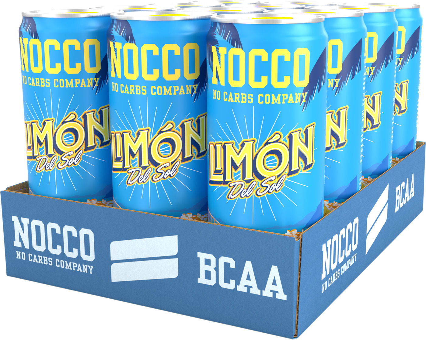 NOCCO BCAA Limon Del Sol, напиток функциональный со вкусом лимона, 12 ...