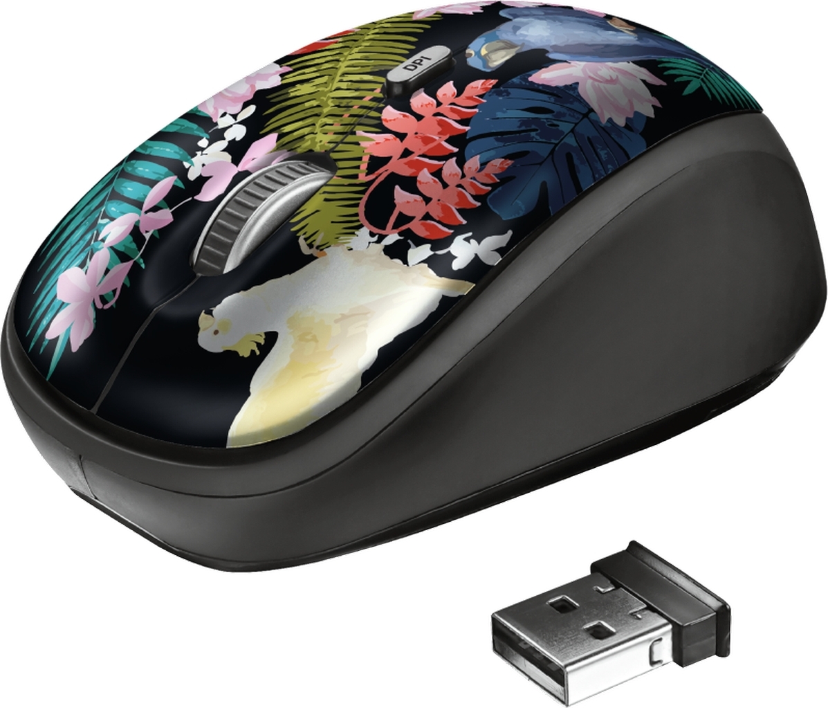 Мышь беспроводная Trust Yvi Wireless Mouse, разноцветный - купить по ...