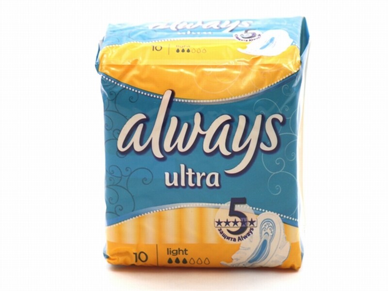 Always Ultra Light Single Прокладки (3 капли), 10 шт - купить с ...