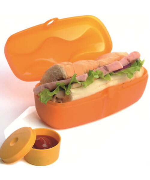 Ланч-бокс Tupperware, 1 шт, оранжевый - купить по выгодной цене в ...