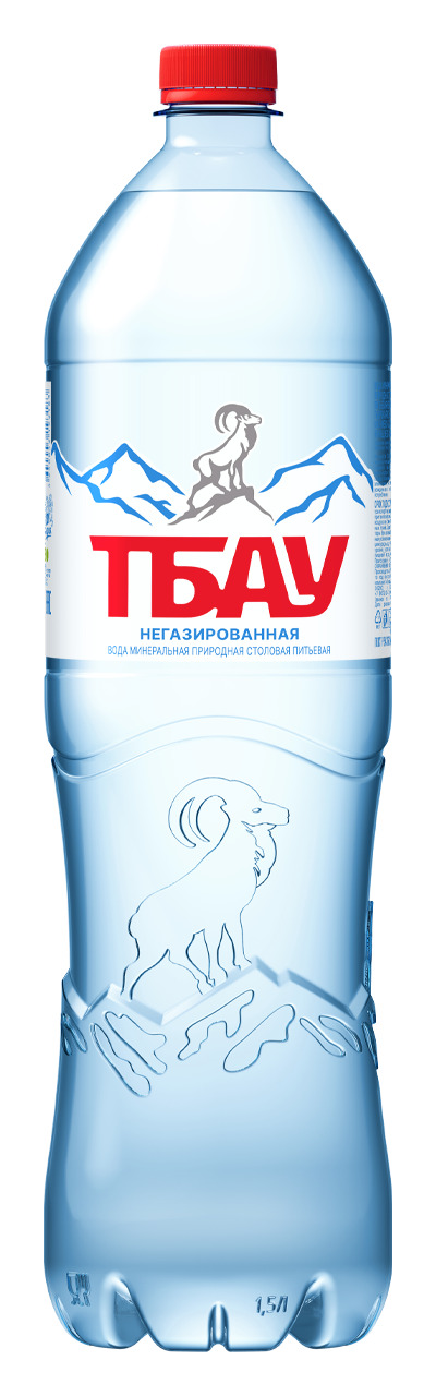 Минеральная природная питьевая столовая вода Тбау 1,5 ПЭТ без газа 6 шт ...