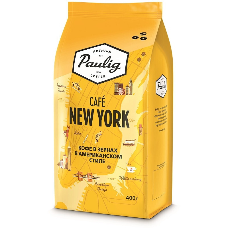 Кофе Paulig New York в зернах 400 г — купить в интернет-магазине OZON с ...