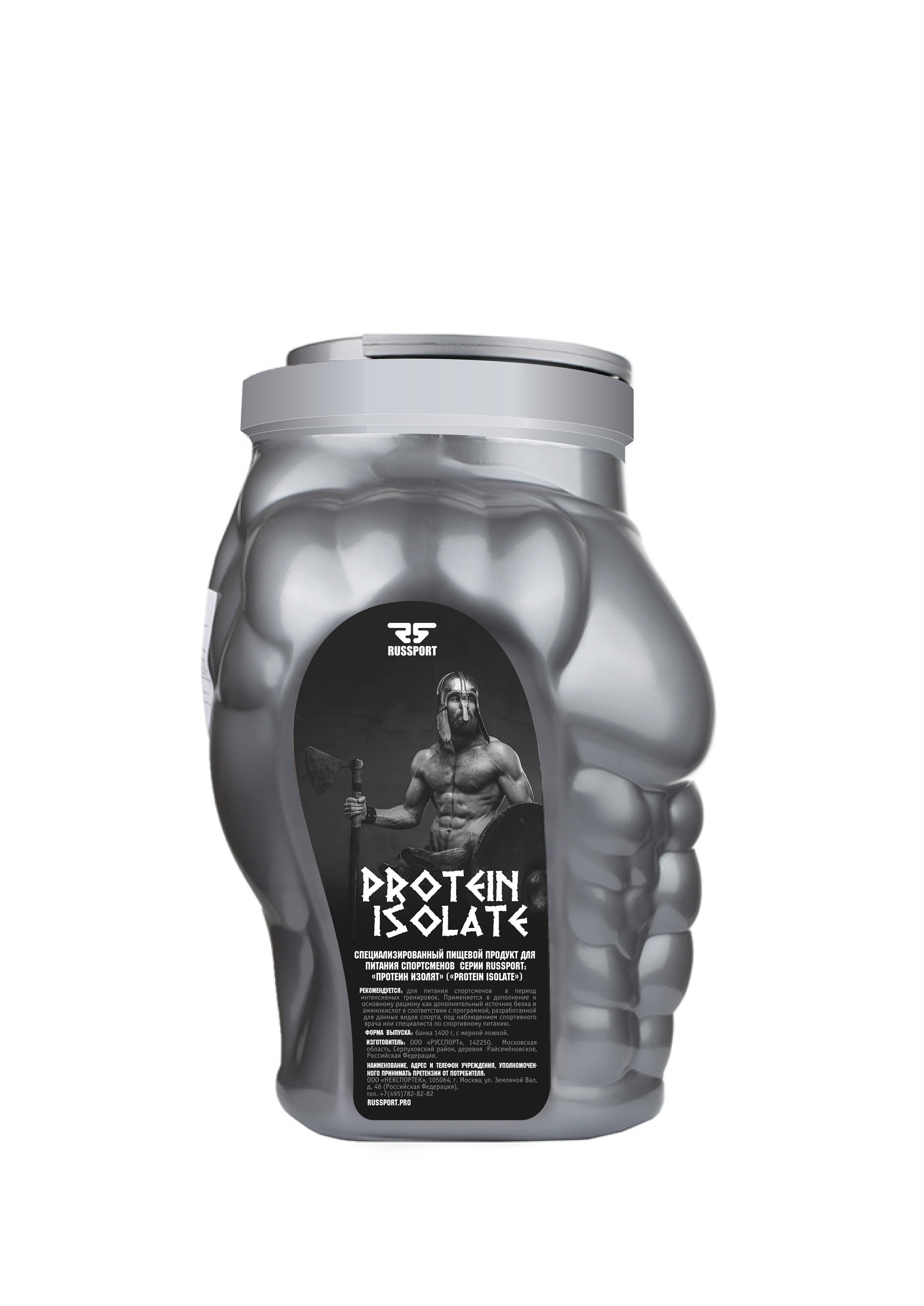 Протеин RUSSPORT Protein Isolate Протеин Изолят, банановый пудинг 1400 ...