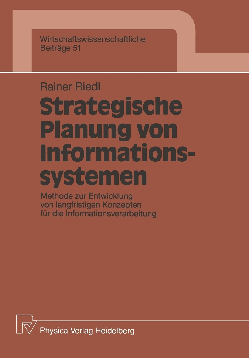 Книга "Strategische Planung von Informationssystemen. Methode zur ...