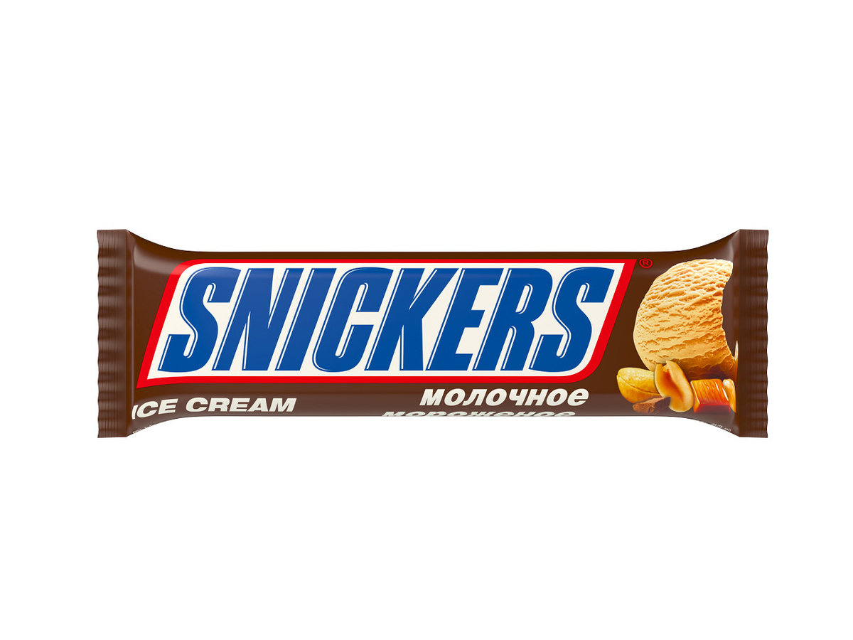 Мороженое батончик Snickers, 48 г — купить в интернет-магазине OZON с ...