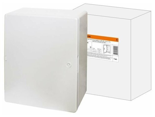 Щит навесной с монтажной панелью пластиковый ABS (350х250х150 мм, IP65 ...