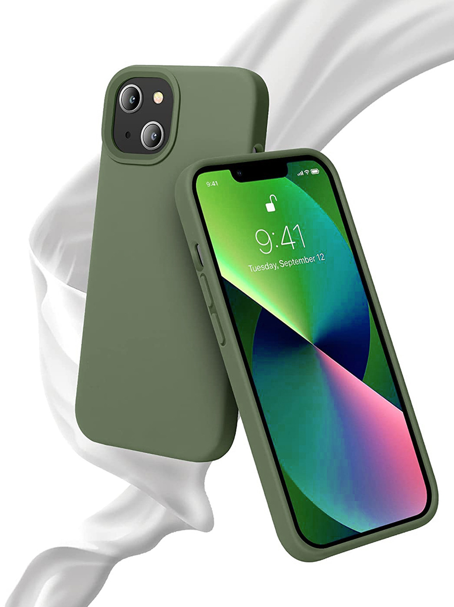 Чехол для iPhone 13 mini, выступ под камеру, мягкая подложка, защита ...