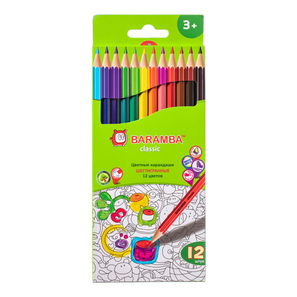 Набор карандашей Baramba, вид карандаша: Цветной, 12 шт. - купить с ...