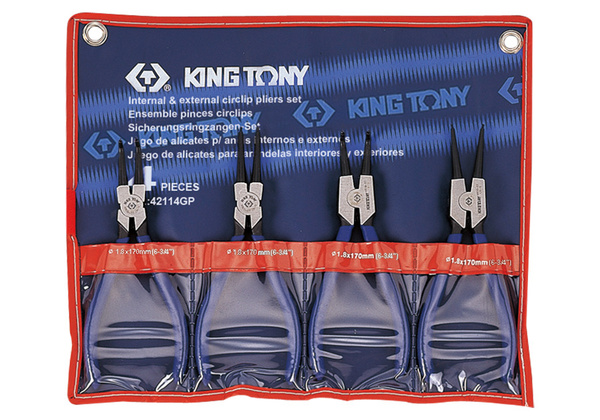 Набор съемников стопорных колец, 4 предмета KING TONY 42114GP - купить ...