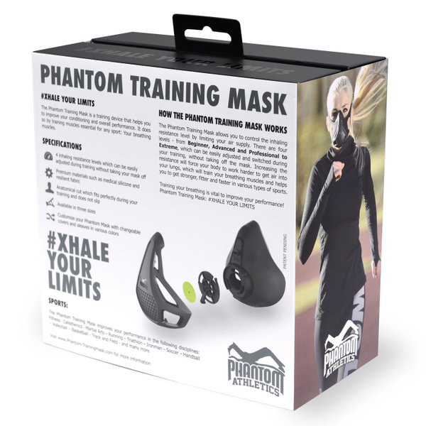 Тренировочная маска phantom training mask / Маска для бега / Размер S ...
