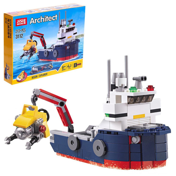 Конструктор JISI BRICKS Экспедиционный корабль, 4 варианта сборки, 213 деталей - купить с ...