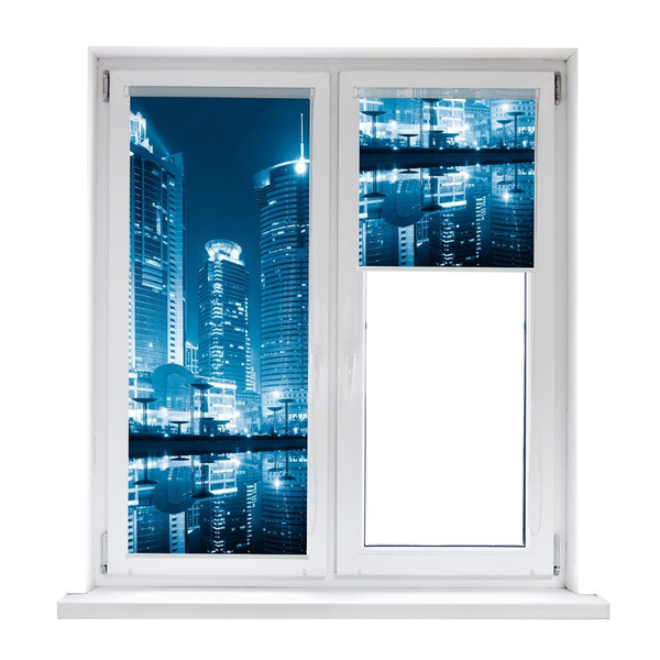Рулонные шторы DIVINO decor Ночной город_MRB-0184-3 , размер 48х170 см ...