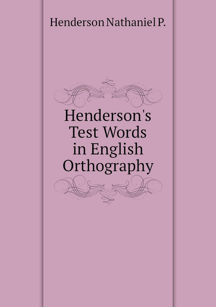 Henderson's Test Words in English Orthography - купить с доставкой по ...