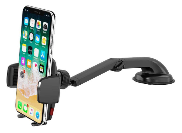 Автомобильный держатель для телефона с удлинителем Arroys Dash Max Auto XL black, с присоской ...