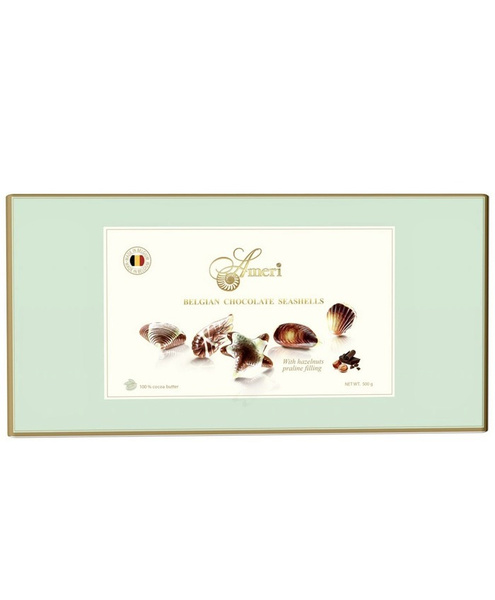 Шоколадные конфеты Ameri Belgian Chocolate Seashells с начинкой пралине, 500г, Бельгия - купить ...
