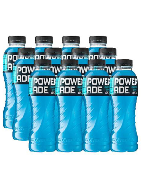 Энергетический напиток Powerade спортивный изотонический, 12 шт по 500 ...