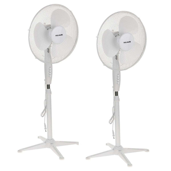 Вентилятор напольный WILLMARK WSF-30W, 2 штуки в упаковке купить по низкой цене с доставкой в ...