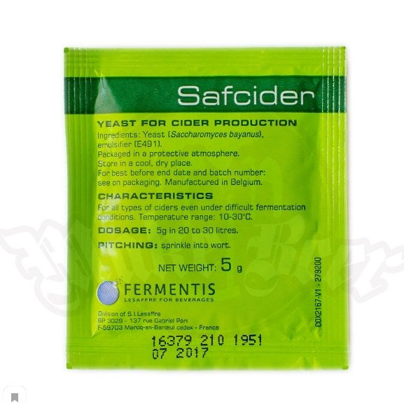 Дрожжи для сидра Fermentis Safcider 5г. - купить с доставкой по ...