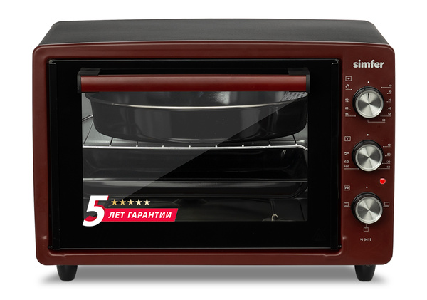 Мини-печь Simfer M3419, красный, 34 л купить c доставкой на OZON по низкой цене (246315061)