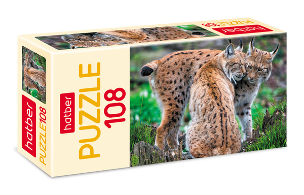 Пазлы Hatber 108 элементов А4ф 300х210мм Дикие кошки - купить с доставкой по выгодным ценам в ...