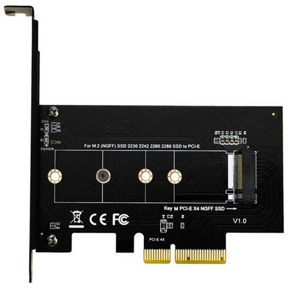 Адаптер M.2 PCIe M2 NGFF SSD NVME M Key Контроллер M.2 SSD M KEY ...