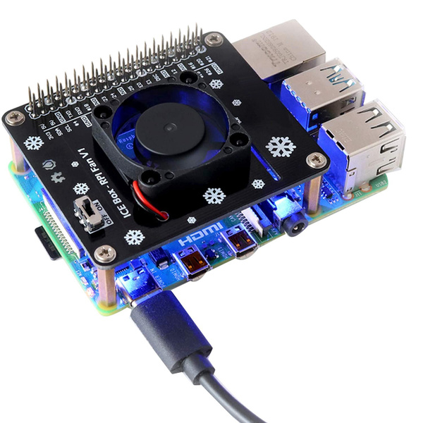Вентилятор охлаждения для платы расширения Raspberry Pi 4B GPIO купить ...