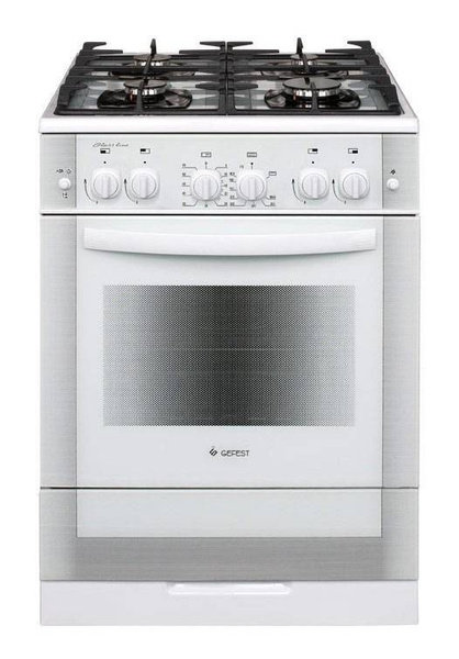 Плита Газовая Gefest ПГ 6500-02 0042 белый (без крышки) реш.чугун ...