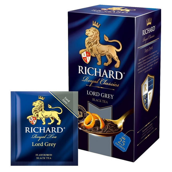 Чай Richard Lord Grey чёрн.аромат. 25x2 сашет - купить с доставкой по ...