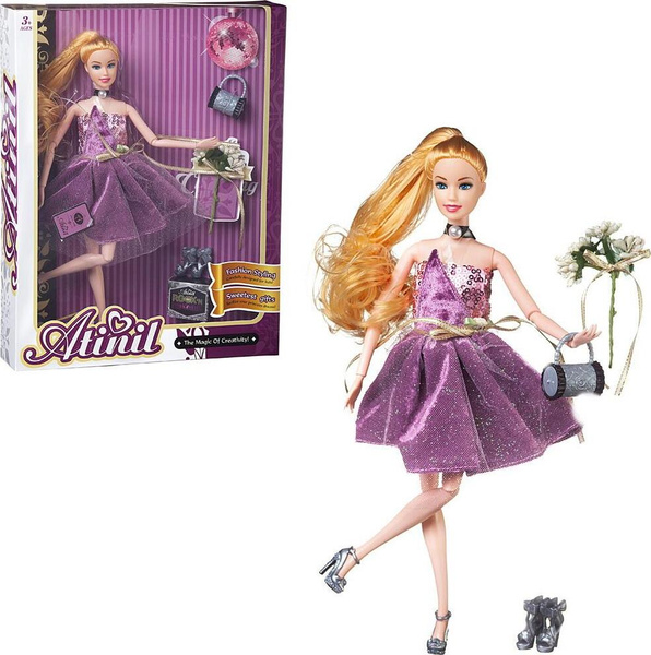 Кукла Junfa "Atinil. Виновница торжества" в коротком платье, с букетом, 28см - купить с ...