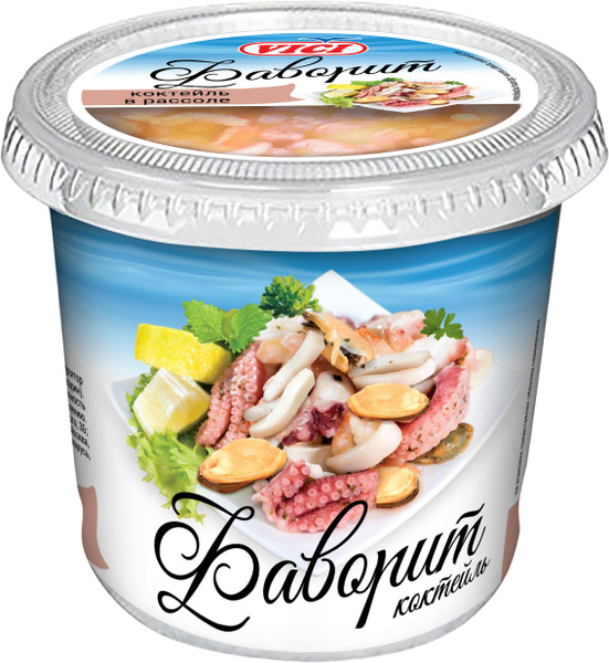 Коктейль Фаворит из морепродуктов в рассоле VICI, 400 г - купить с доставкой по выгодным ценам в ...